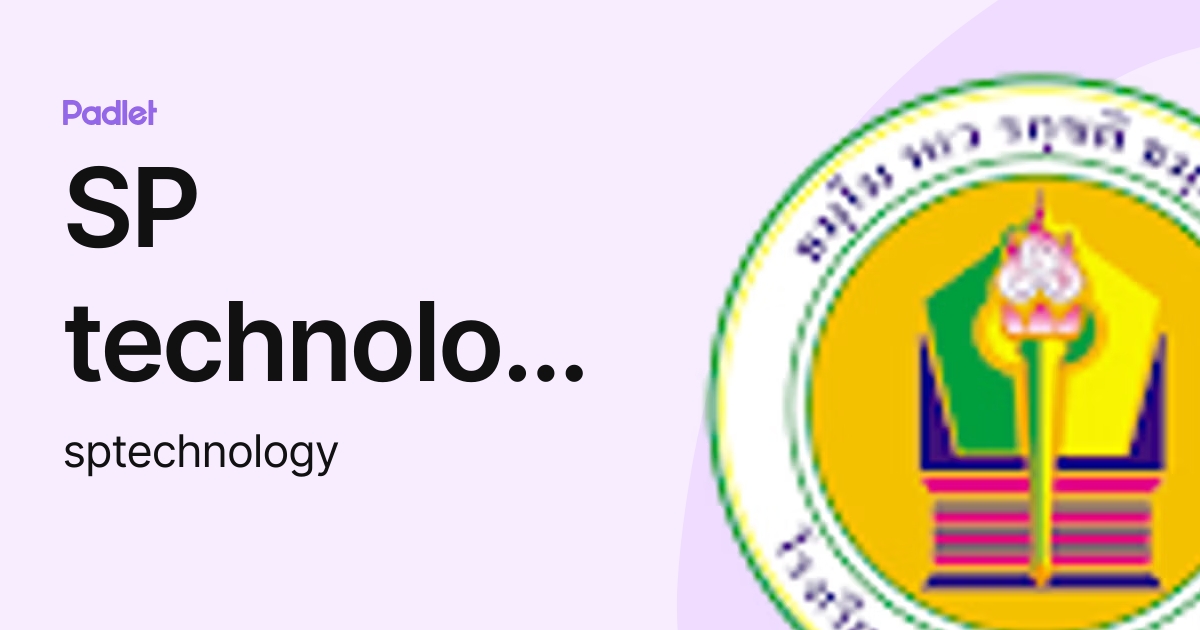 SP technology (sptechnology) profile | Padlet