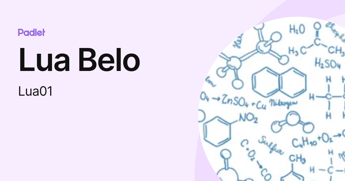 Lua Belo (Lua01) profile | Padlet