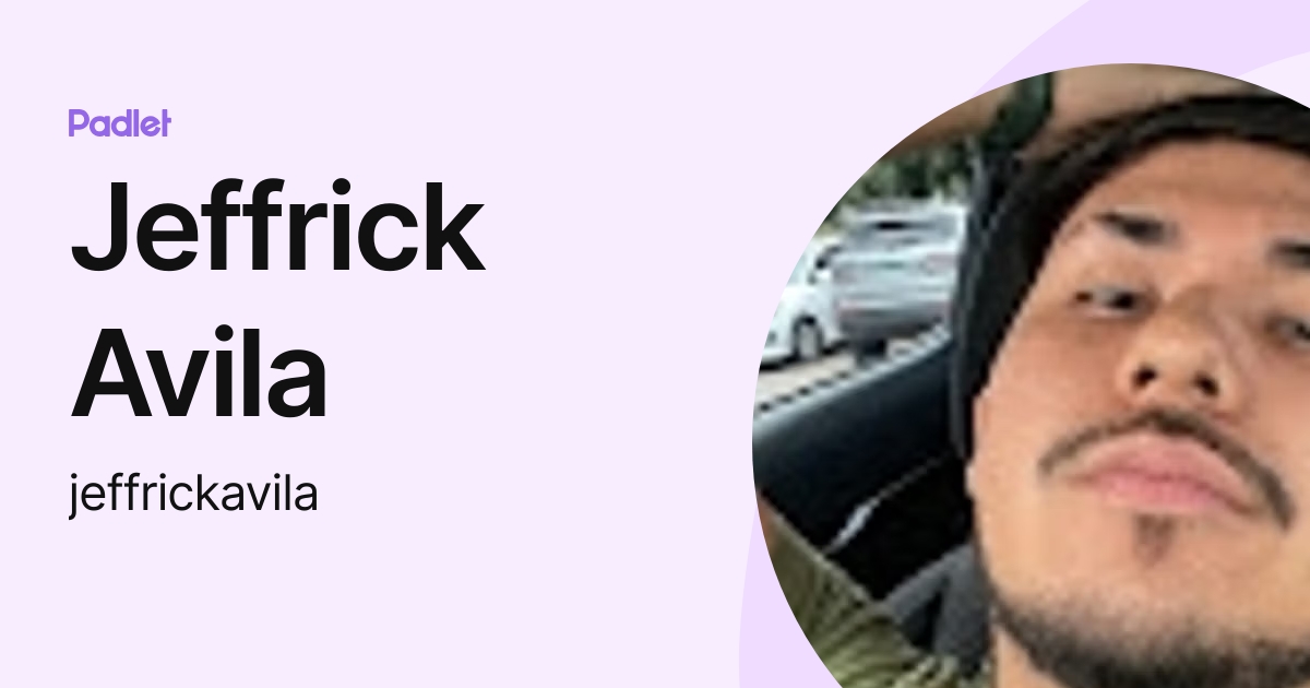Jeffrick Avila Jeffrickavila Profile Padlet
