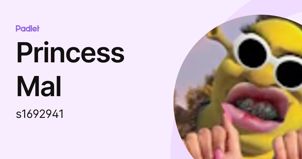 Princess Mal (s1692941) profile | Padlet