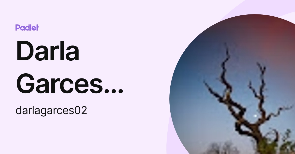 Darla Garces Cheme (darlagarces02) perfil | Padlet