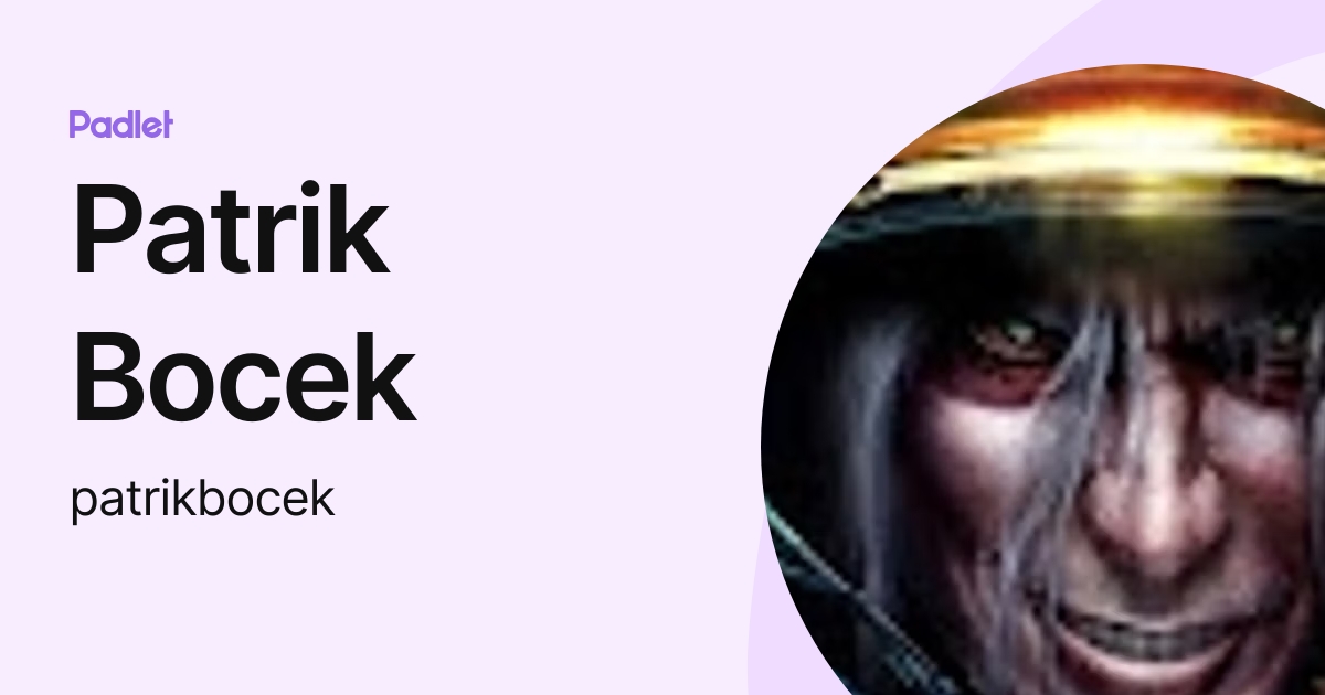 Patrik Bocek (patrikbocek) profile | Padlet