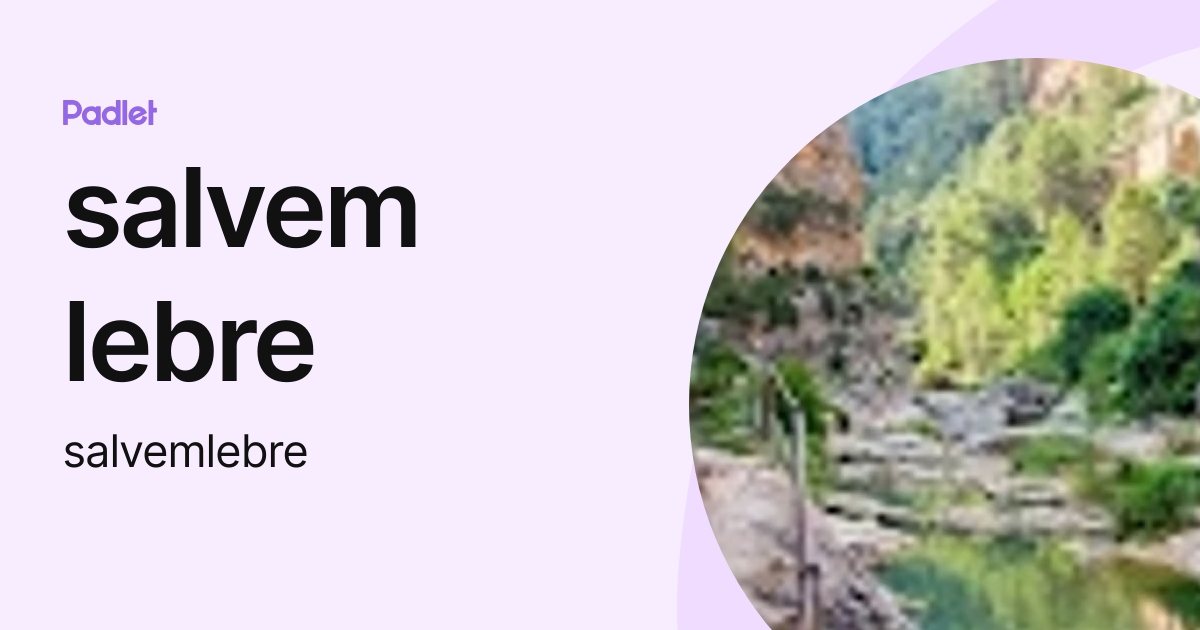 salvem lebre (salvemlebre) perfil | Padlet