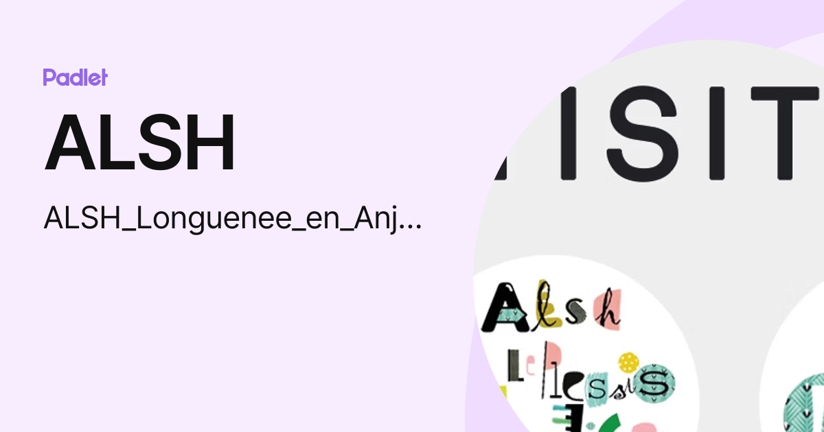 ALSH (ALSH_Longuenee_en_Anjou) profile | Padlet