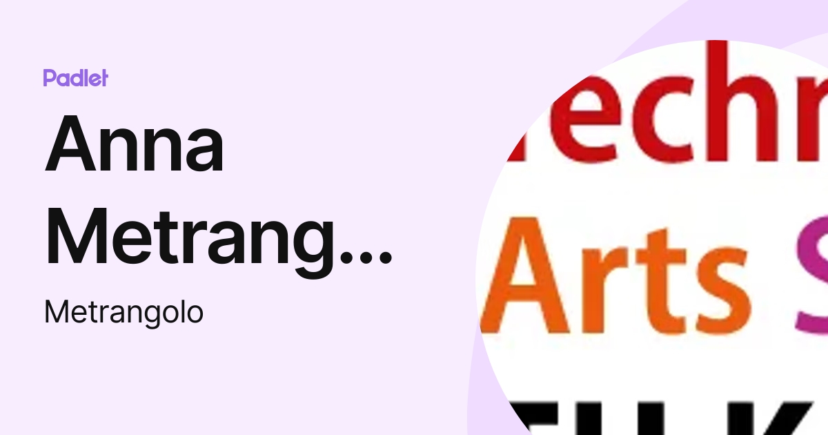 Anna Metrangolo (Metrangolo) profile | Padlet