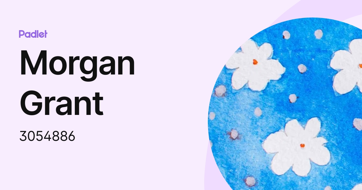 Morgan Grant (3054886) profile | Padlet