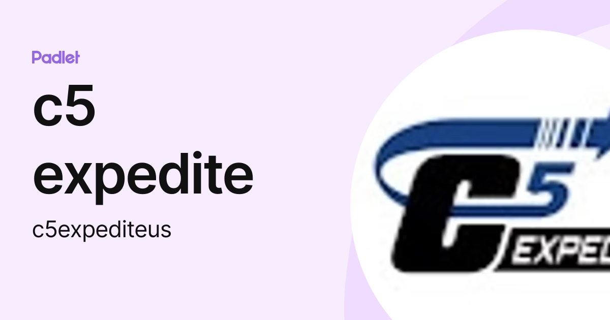 c5 expedite (c5expediteus) profile | Padlet