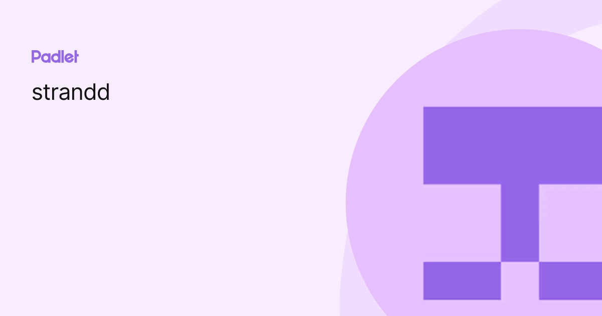 strandd profile | Padlet