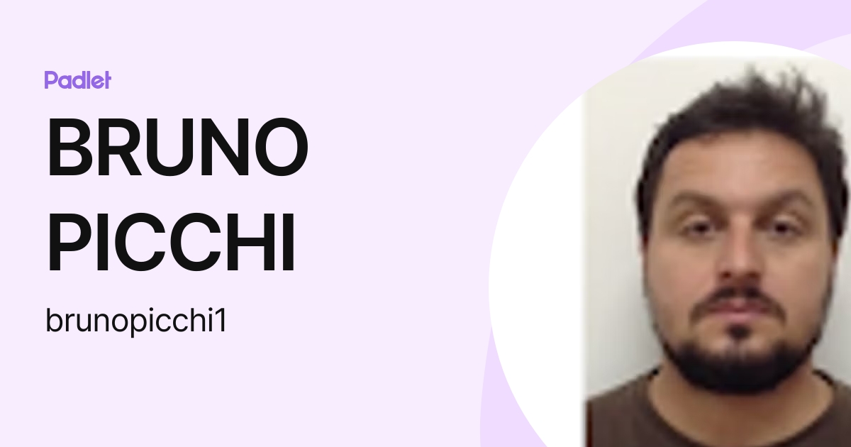 BRUNO PICCHI (brunopicchi1) profile | Padlet