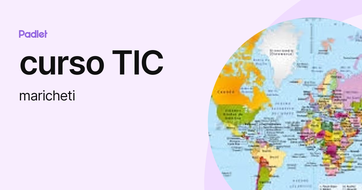 curso TIC (maricheti) profile | Padlet