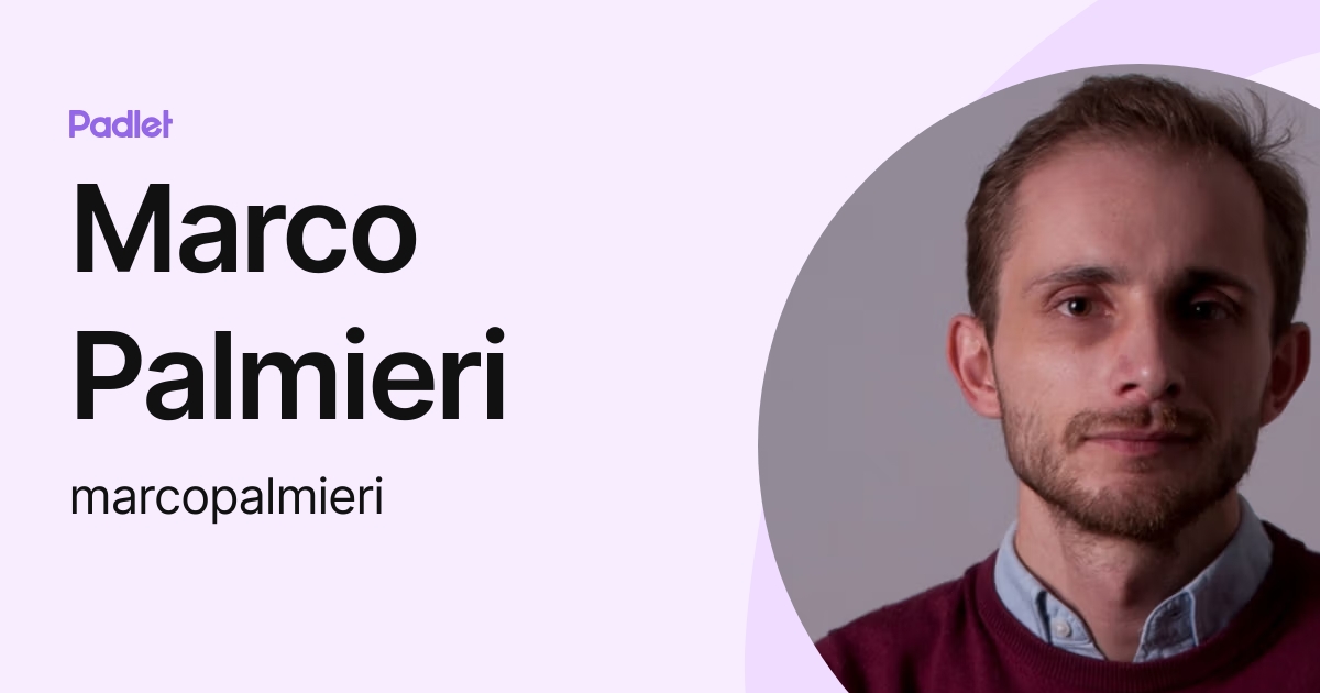 Marco Palmieri (marcopalmieri) profile | Padlet