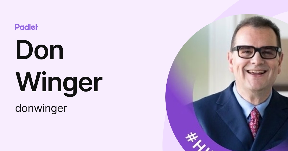 Don Winger (donwinger) profile | Padlet