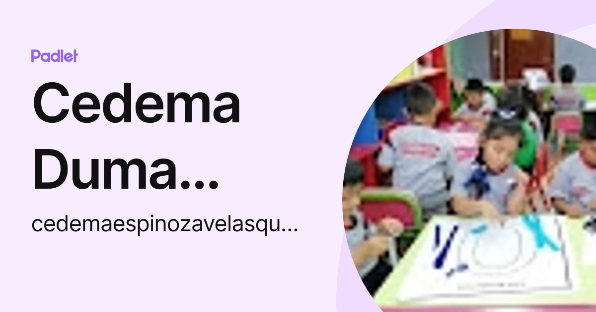 Cedema Duma Espinoza Velasquez (cedemaespinozavelasquez96) profile | Padlet