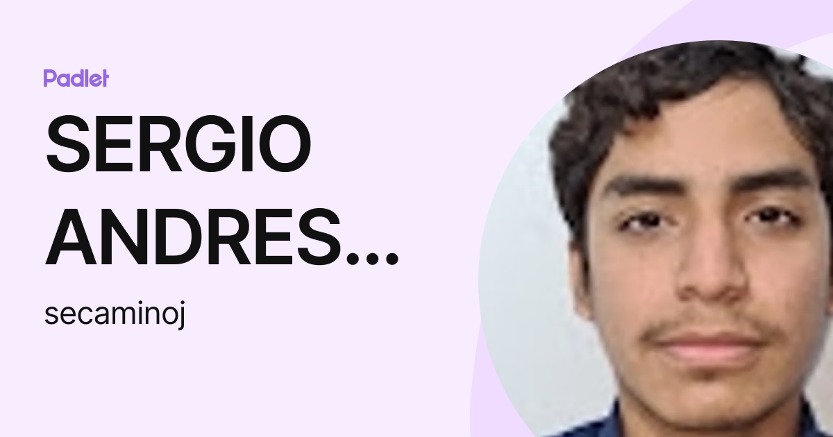 SERGIO ANDRES CAMINO JIMENEZ (secaminoj) profile | Padlet