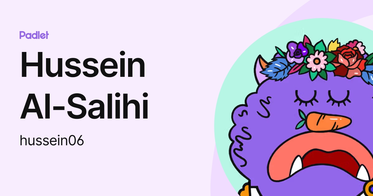 Hussein Al-Salihi (hussein06) profile | Padlet