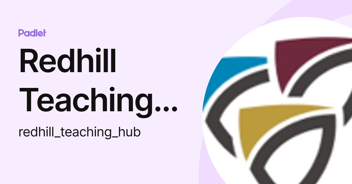 Redhill Teaching Hub (redhill_teaching_hub) profile | Padlet