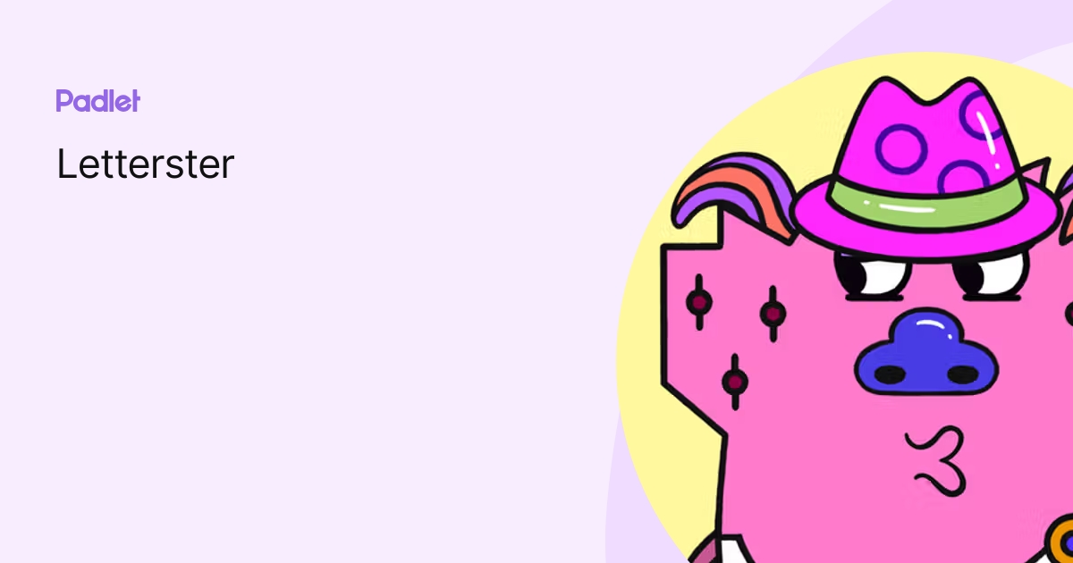 Letterster profile | Padlet