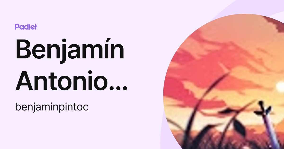Benjamín Antonio Pinto (benjaminpintoc) profile | Padlet