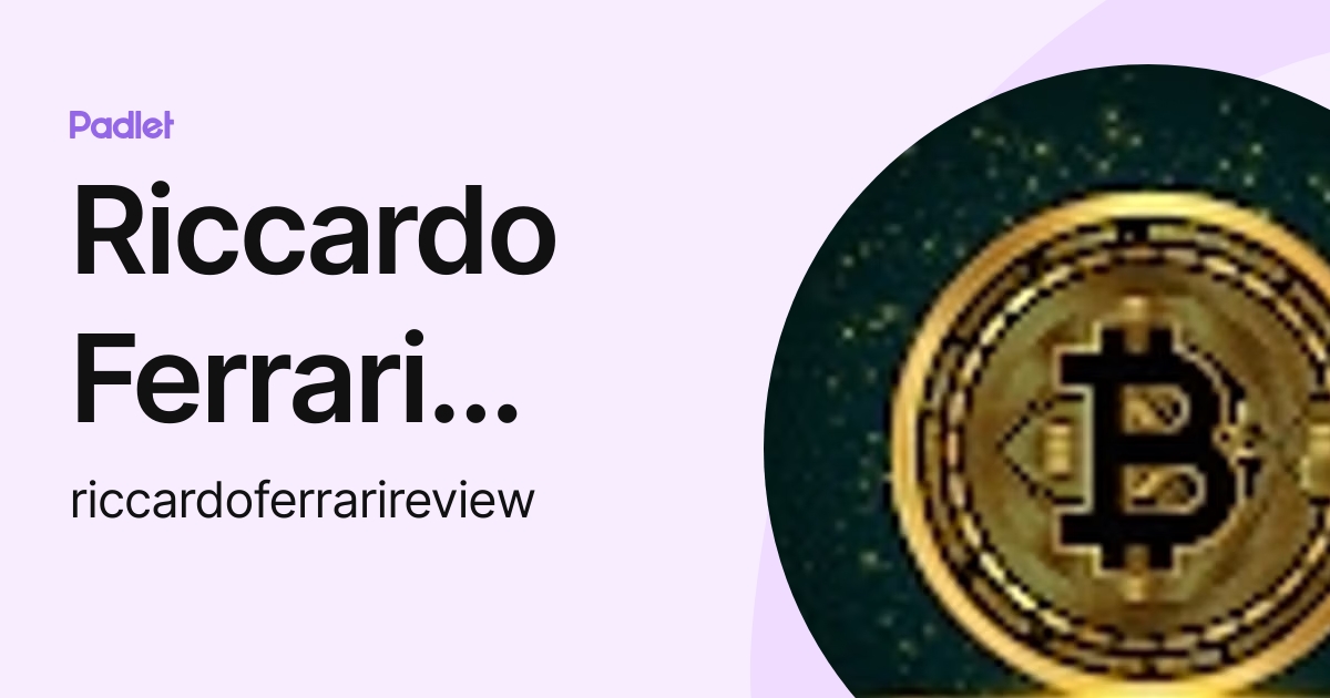 Riccardo Ferrari Review (riccardoferrarireview) profile | Padlet