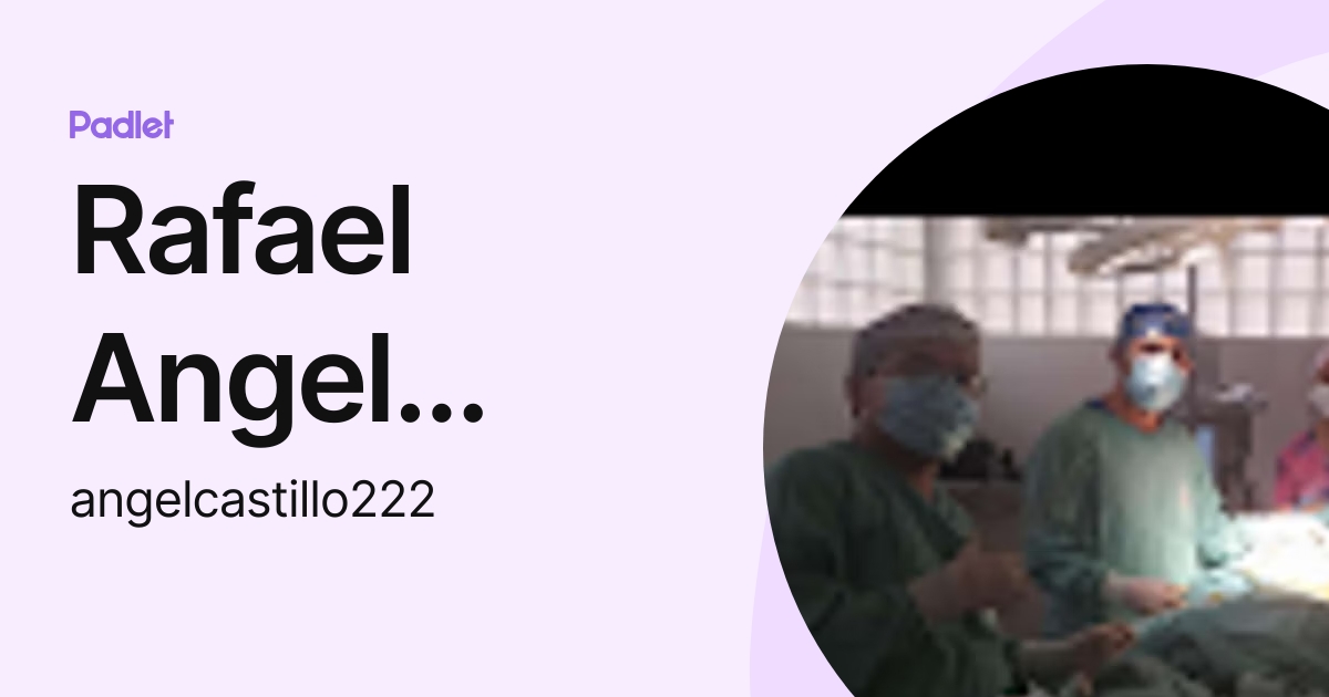 Rafael Angel Castillo Loza (angelcastillo222) profile | Padlet