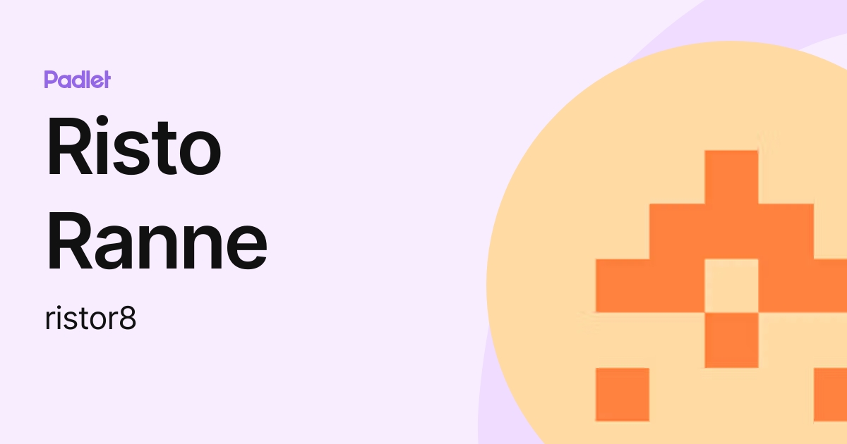 Risto Ranne (ristor8) profile | Padlet