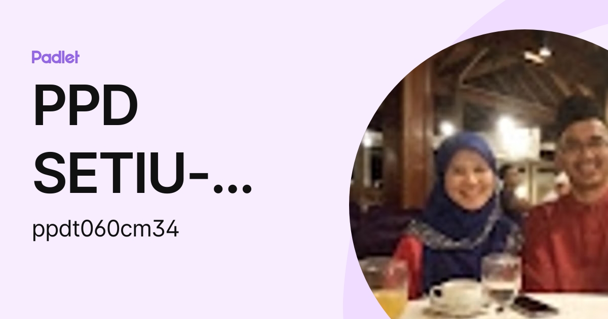 PPD SETIU-CM34 Moe (ppdt060cm34) profile | Padlet