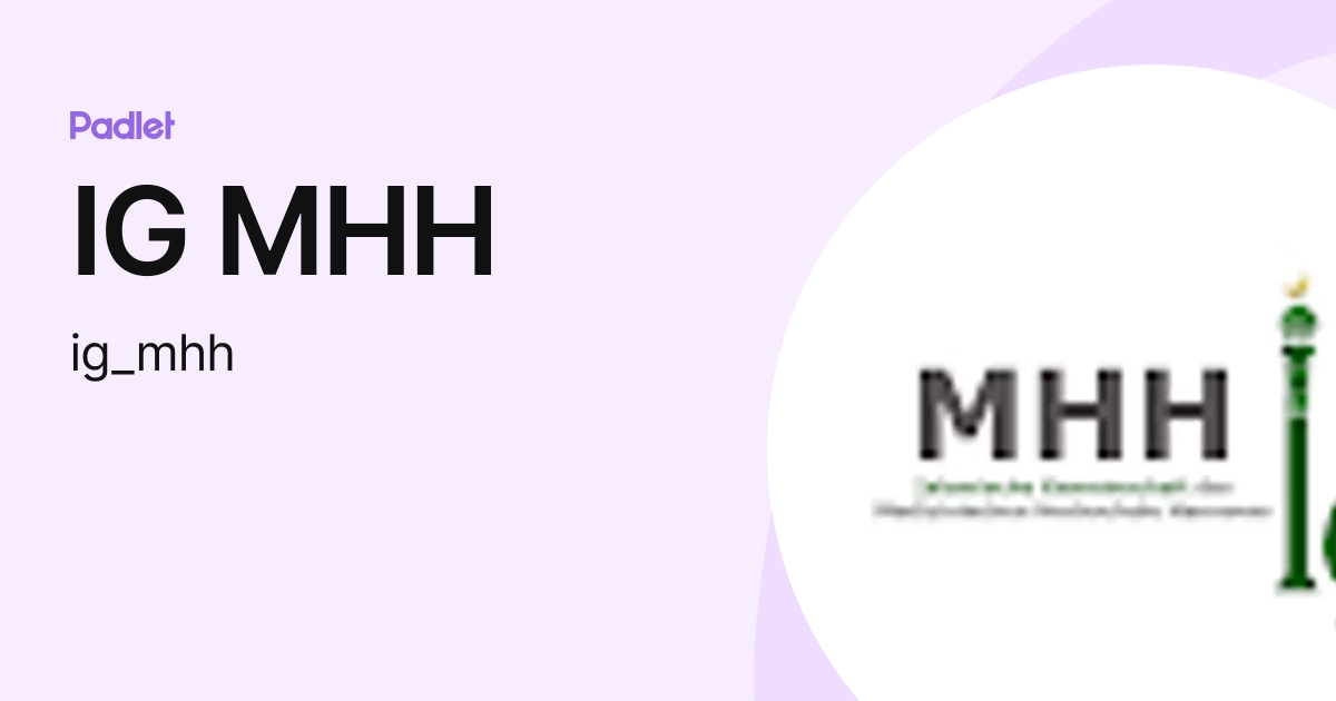 IG MHH (ig_mhh) profile | Padlet