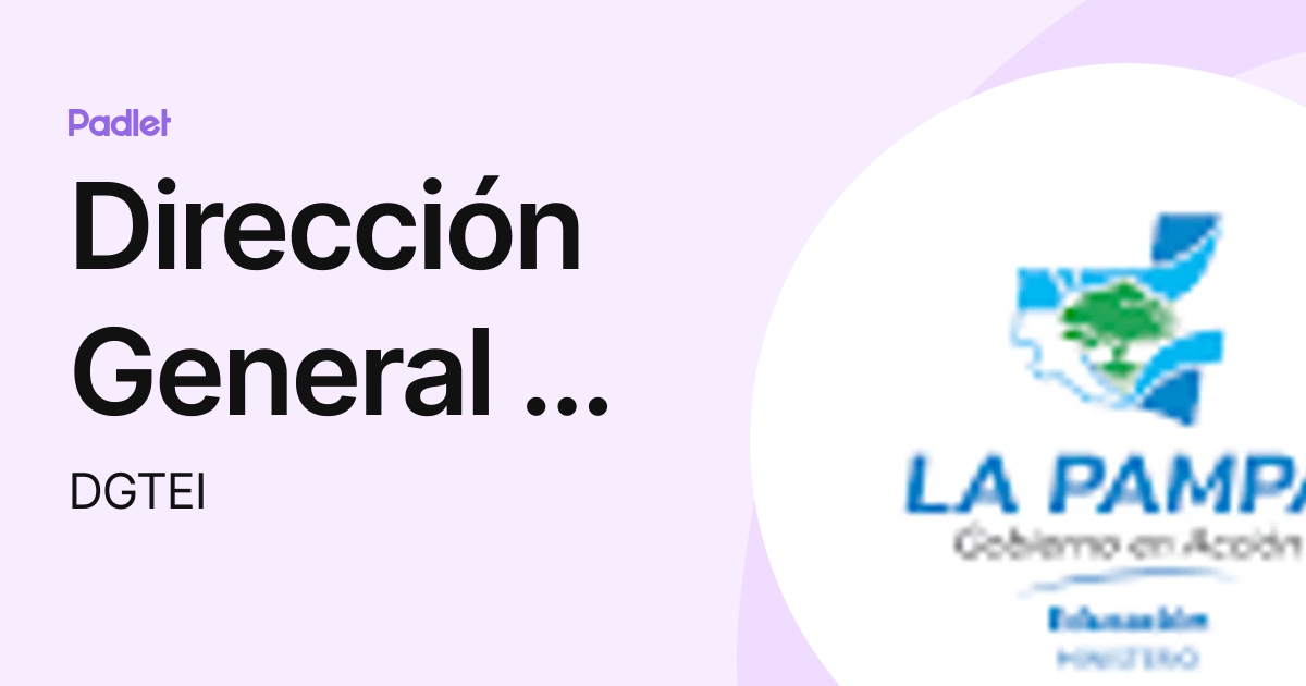 Dirección General de Transversalidad de la Educación Inclusiva (DGTEI ...