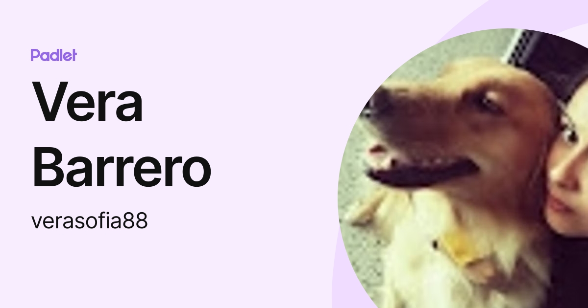 Vera Barrero (verasofia88) profile | Padlet