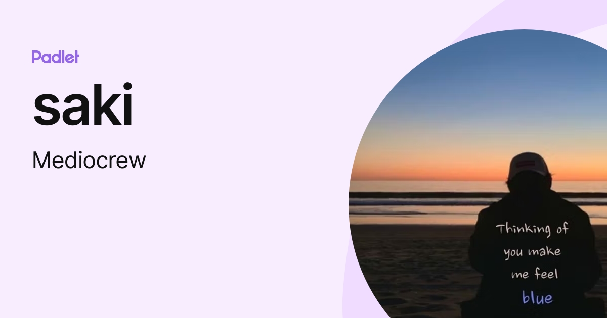 saki (Mediocrew) profile | Padlet
