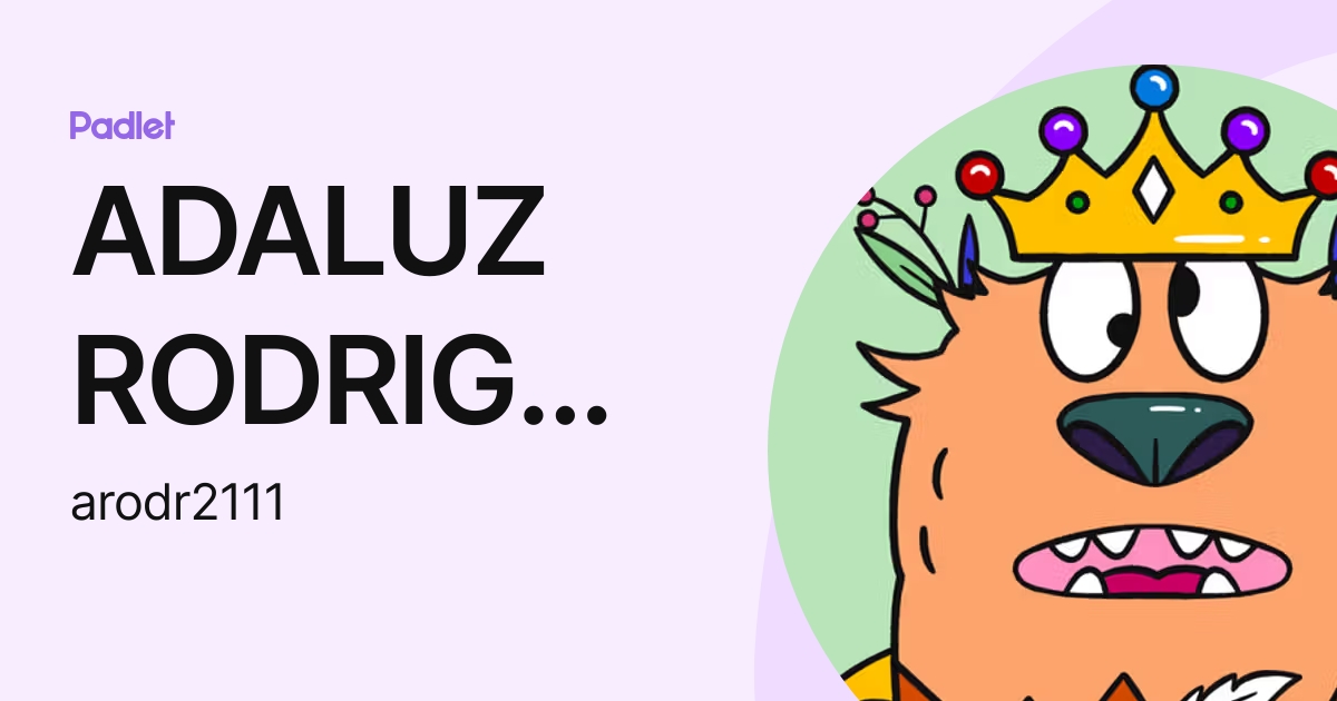 ADALUZ RODRIGUEZ PARRA (arodr2111) profile | Padlet