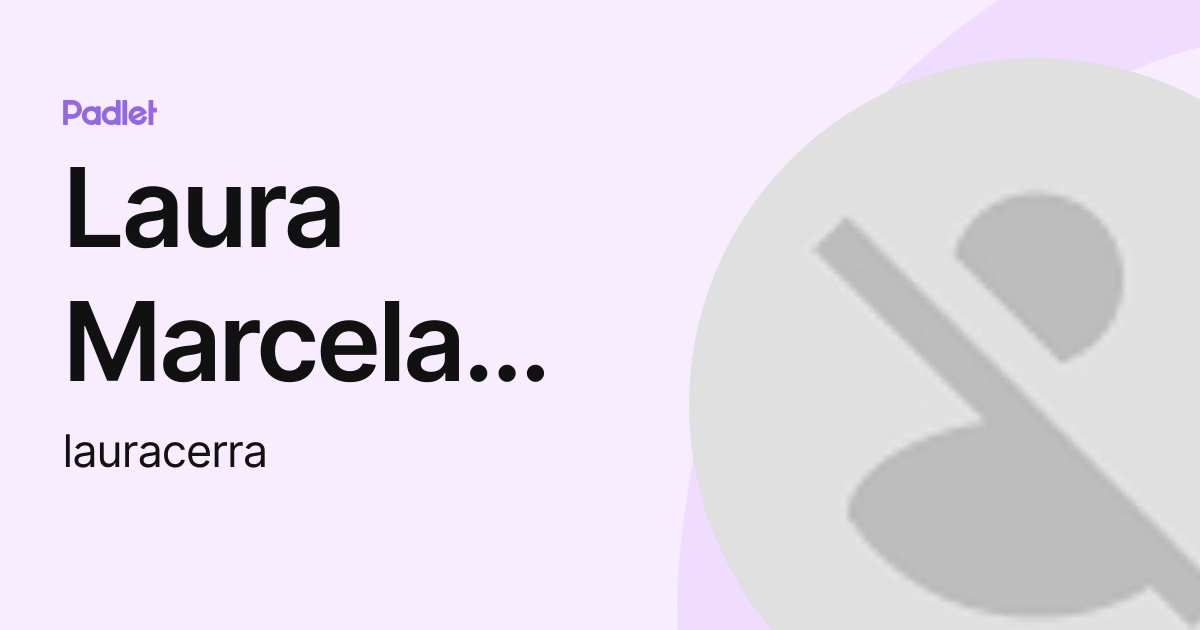 Laura Marcela Cerra Vergara (lauracerra) profile | Padlet