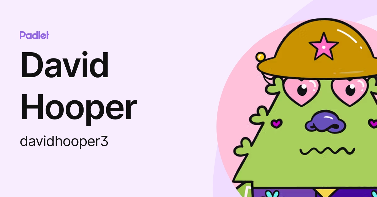 David Hooper (davidhooper3) profile | Padlet