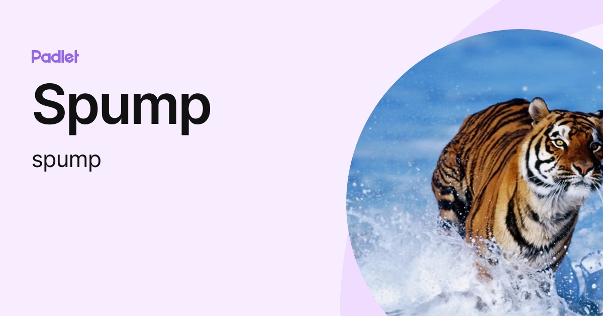 Spump (spump) profile | Padlet