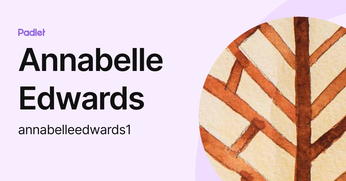 Annabelle Edwards (annabelleedwards1) profile | Padlet