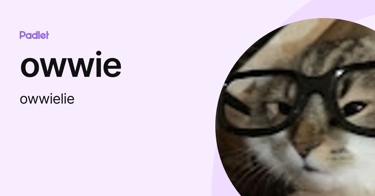 owwie (owwielie) profile | Padlet
