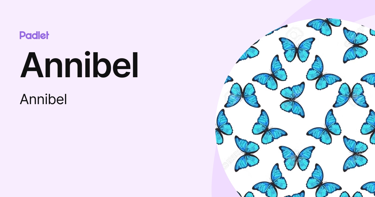 Annibel (Annibel) profile | Padlet