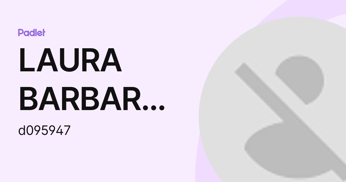 LAURA BARBARA ANAK BAGIS (d095947) profile | Padlet