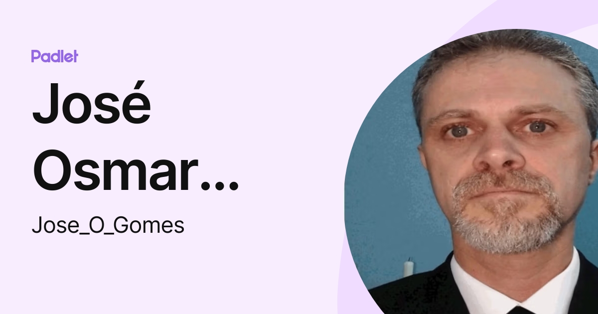 José Osmar Gomes - 20221egp0263 - Polo Santa Leopoldina (Jose_O_Gomes) profile | Padlet