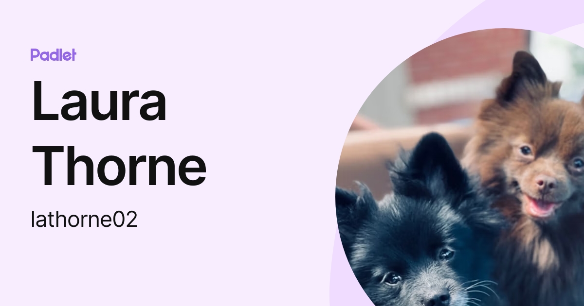 Laura Thorne (lathorne02) profile | Padlet