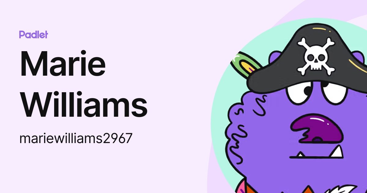 Marie Williams (mariewilliams2967) profile | Padlet