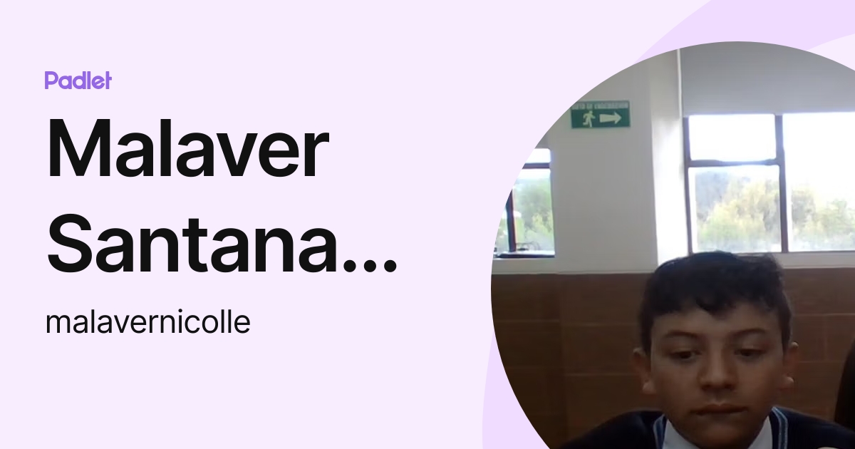 Malaver Santana Nicolle Geraldine (malavernicolle) profile | Padlet