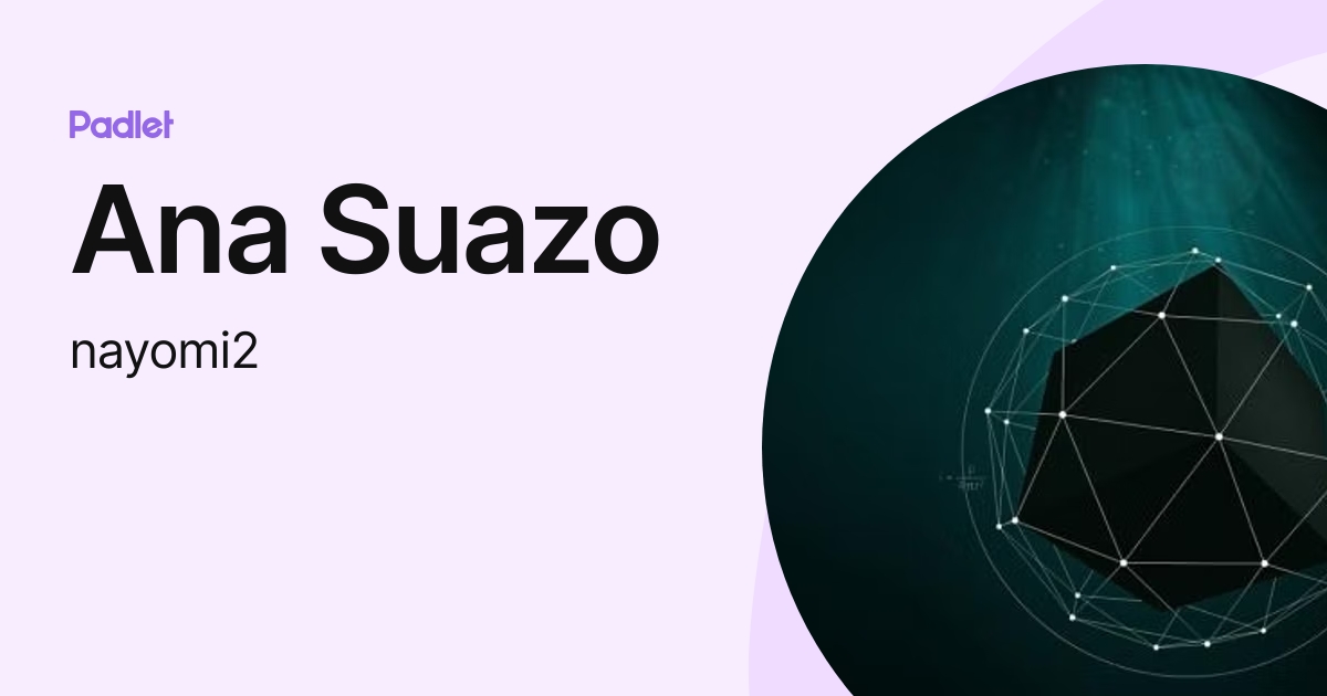 Ana Suazo (nayomi2) profile | Padlet