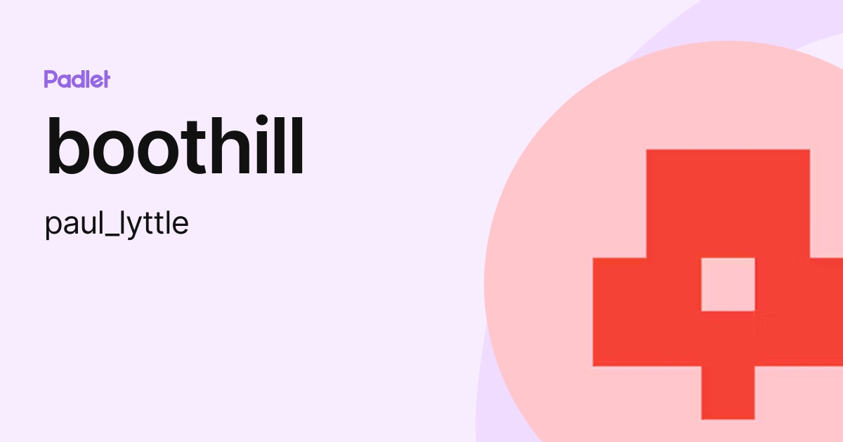 boothill (paul_lyttle) profile | Padlet