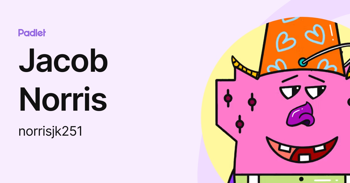 Jacob Norris (norrisjk251) profile | Padlet