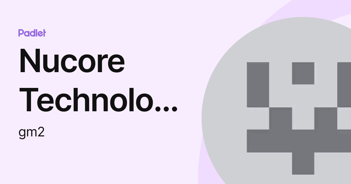 Nucore Technology (gm2) profile | Padlet