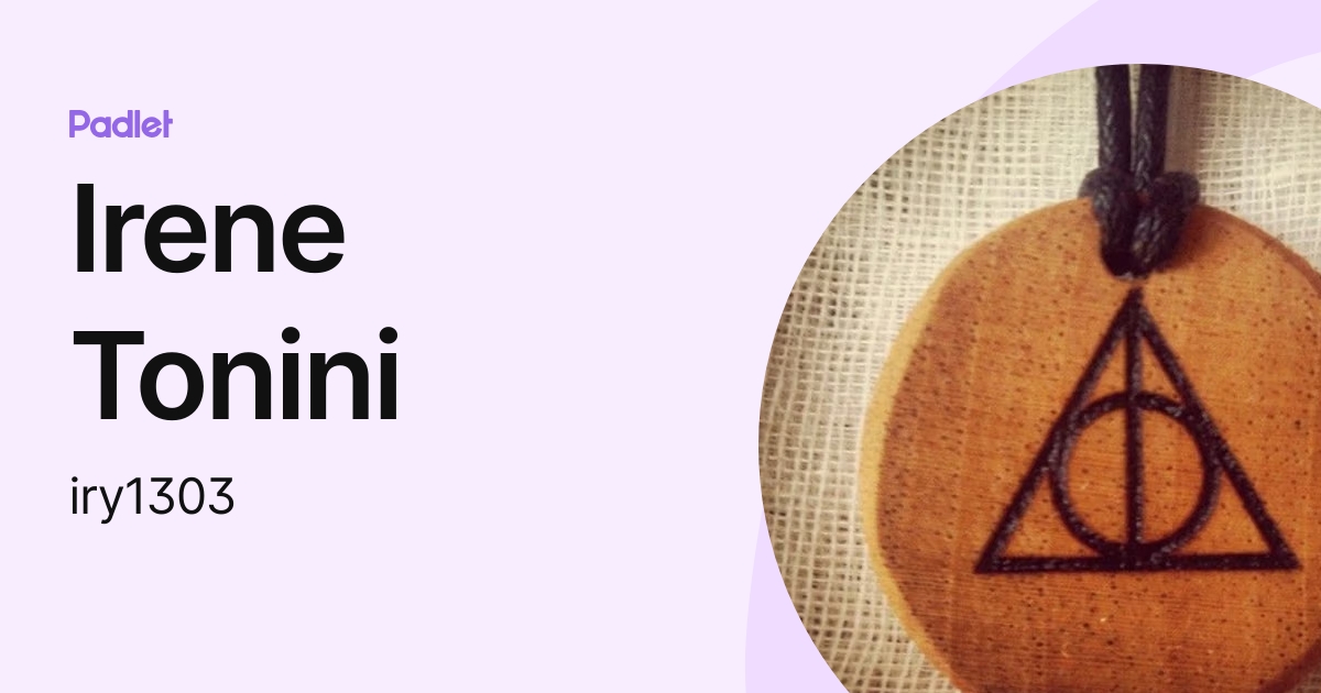 Irene Tonini (iry1303) profile | Padlet
