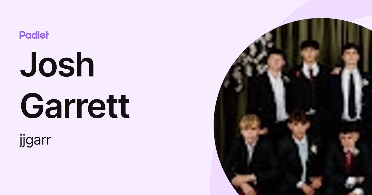 Josh Garrett (jjgarr) profile | Padlet
