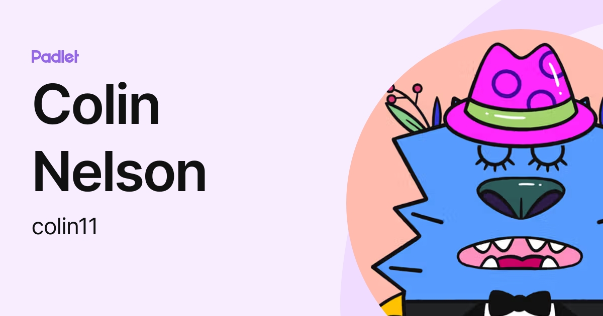 Colin Nelson (colin11) profile | Padlet