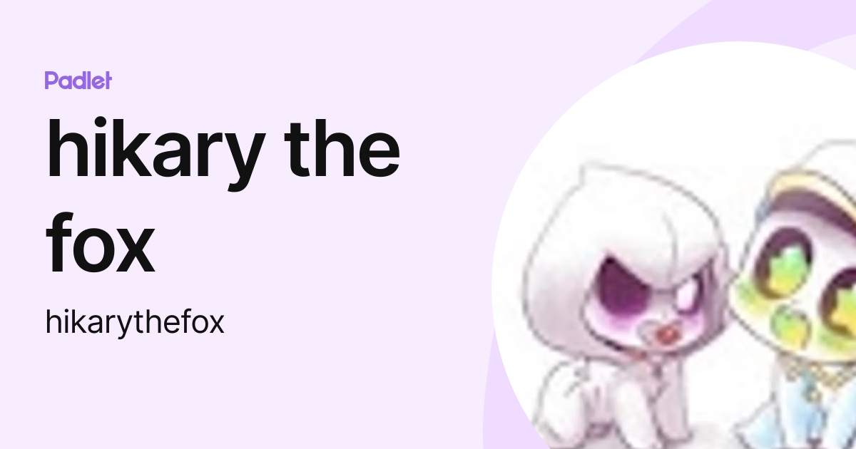 hikary the fox (hikarythefox) profile | Padlet